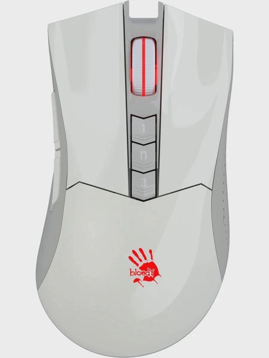 Компьютерная мышь беспроводная A4Tech Bloody R90 Plus (R90 PLUS GREUISH WHITE)