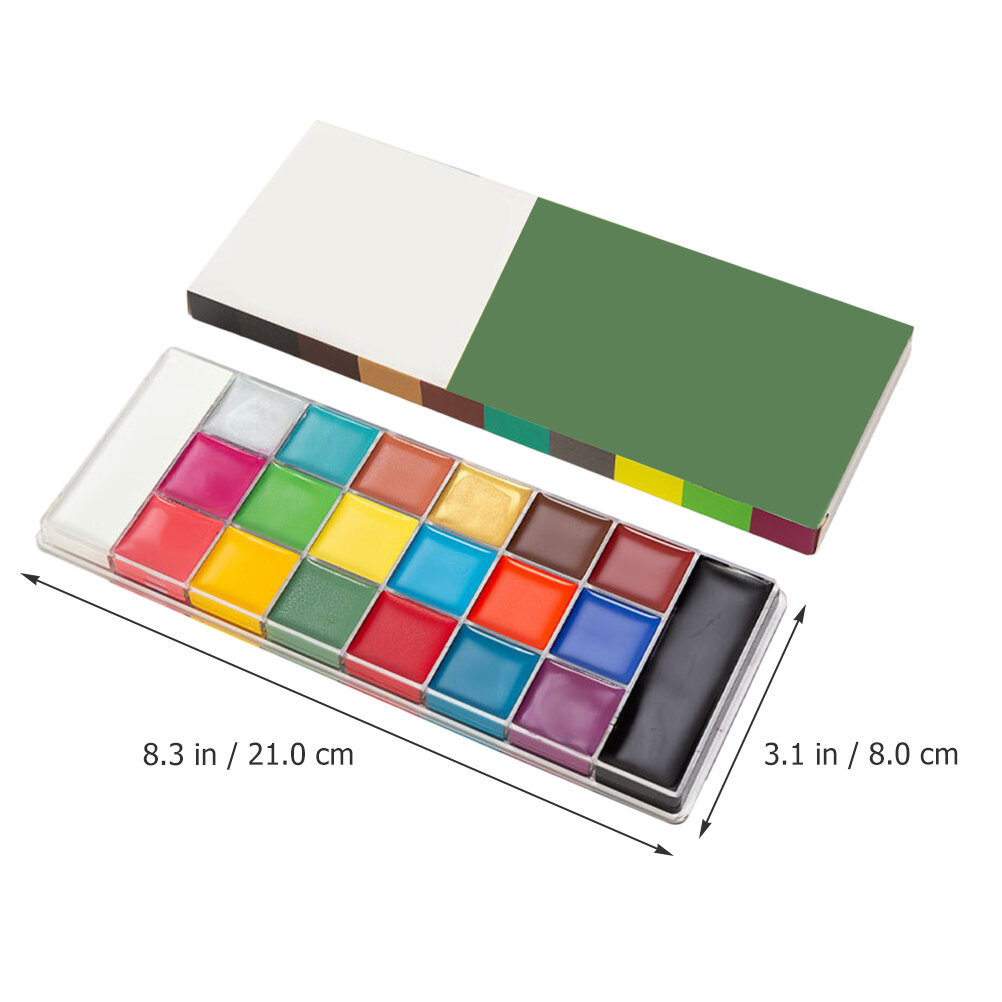 Набор Косметических Красок Для Лица Взрослых Цветные Фace Paints 21x8cm