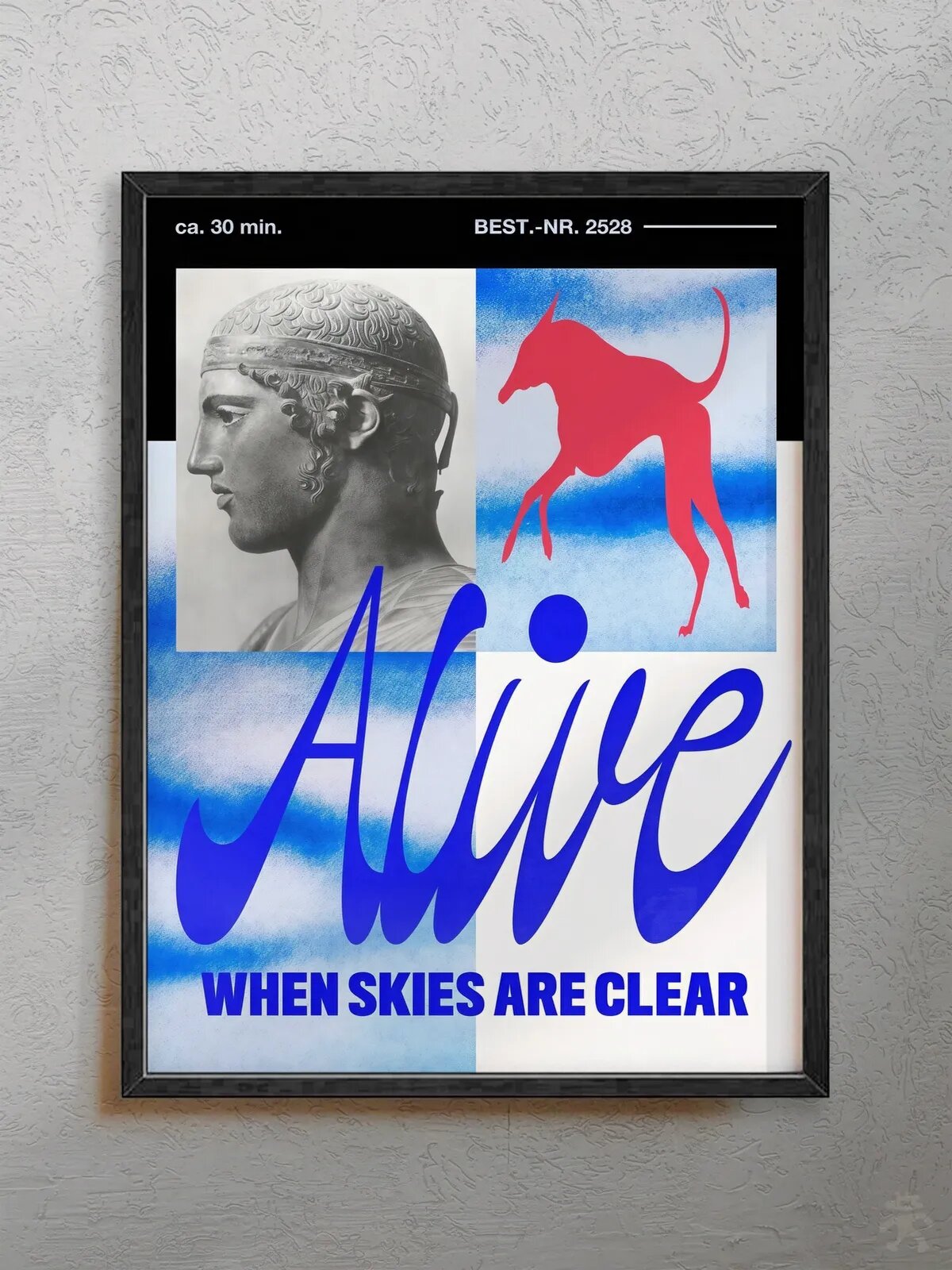 Интерьерный постер "Alive" в стиле pinterest, формат 30x40 см
