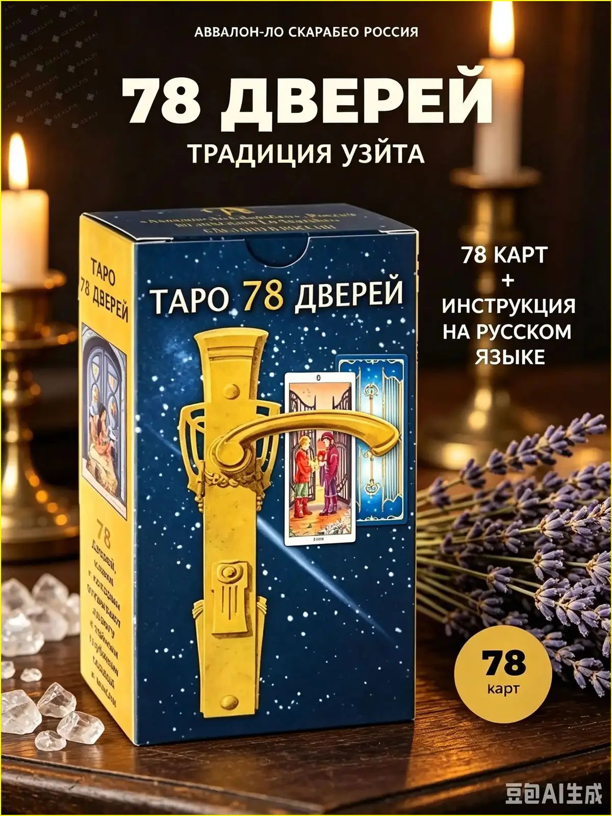 Таро 78 Дверей, Артикул: 5599622150, Цвет: Бежевый, Материал: ABS пластик