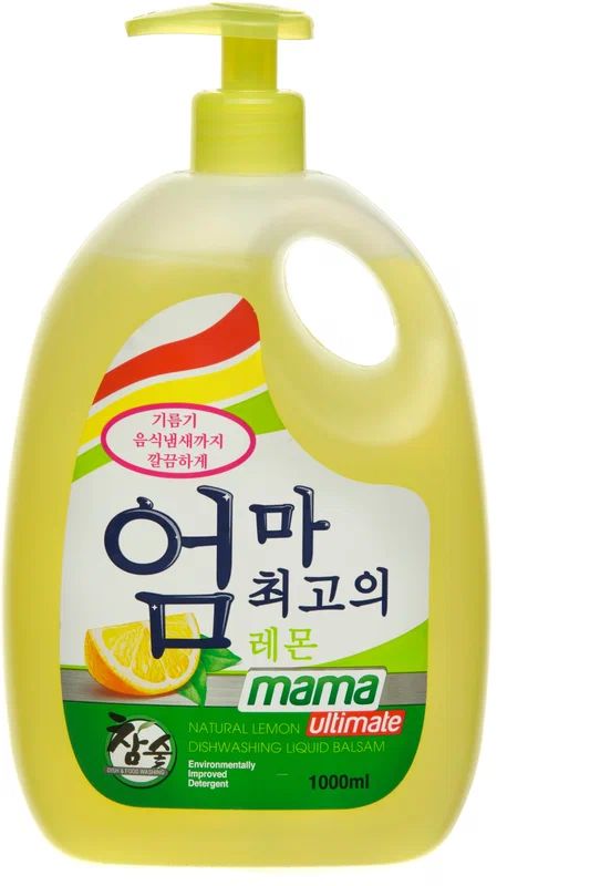 Mama Lemon Бальзам для посуды и детских принадлежностей Ultimate Лимон, 1 л/