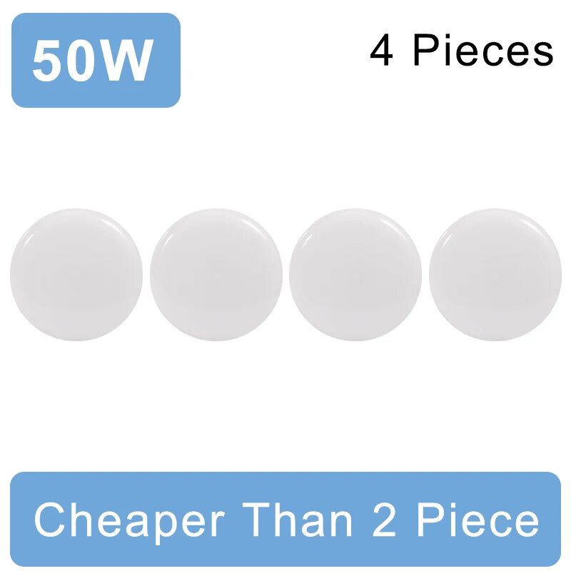 Потолочный светодиодный светильник SMD2835 220В 50W 4PCS, Warm White
