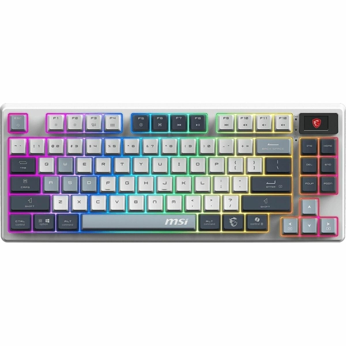 Клавиатура MSI Forge GK600 белая/синяя (S11-43RUP01-HH9)