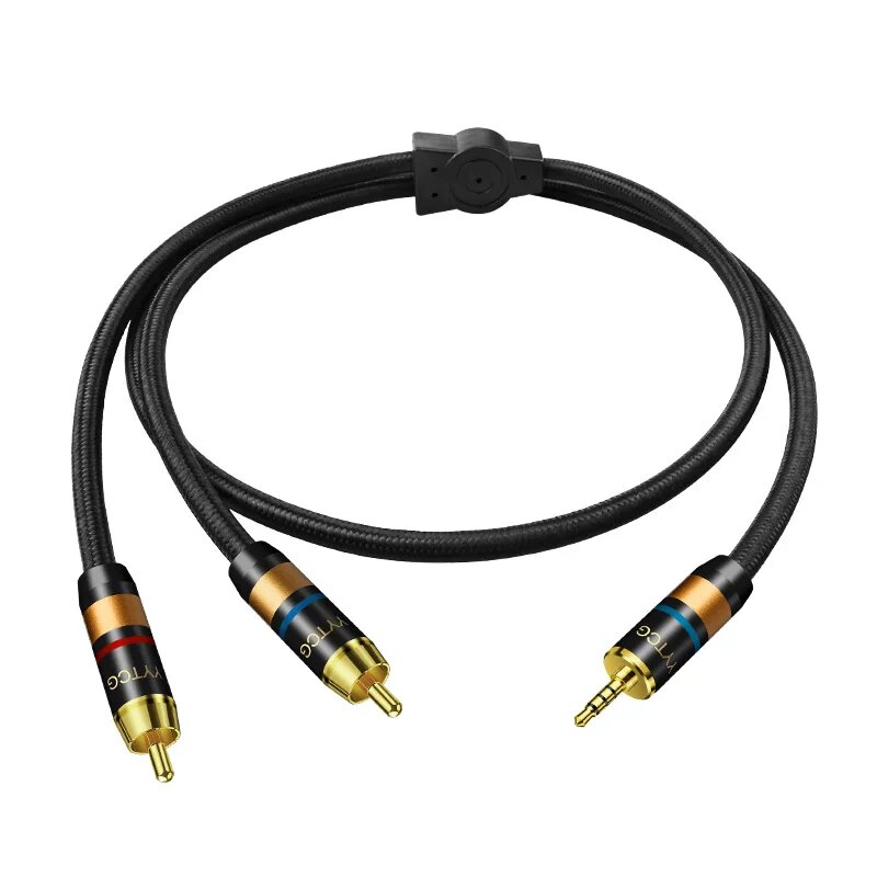 Аудиокабель YYTCG 2,5 мм до 2RCA 1 м