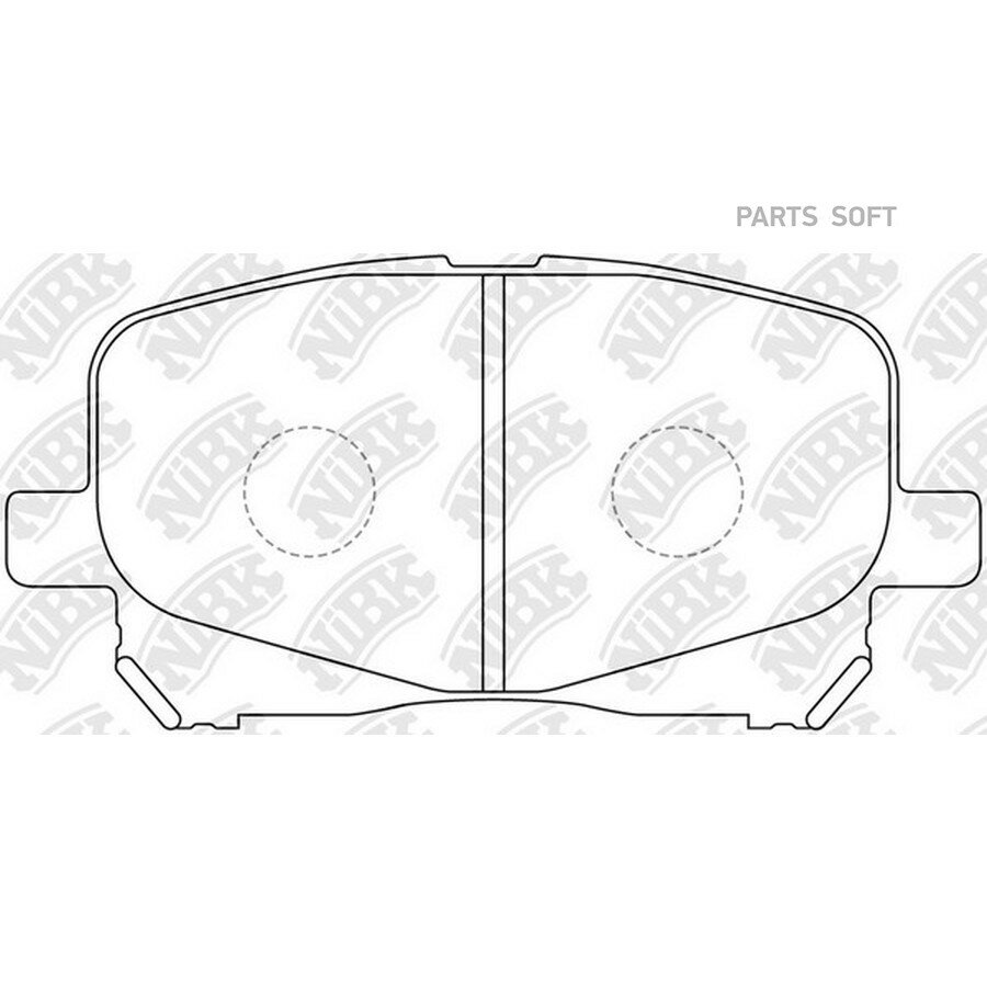 Колодки тормозные дисковые передн. TOYOTA Estima ACR30W/40W 00-03 AHR10W 01-03 MCR30W/40W 99-03 NIBK PN1448