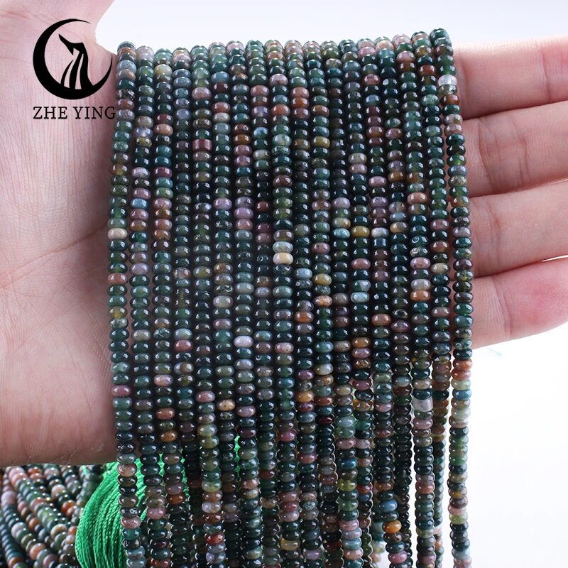 Бусины Zhe Ying 2x4 мм, агат индийский, цвет 31