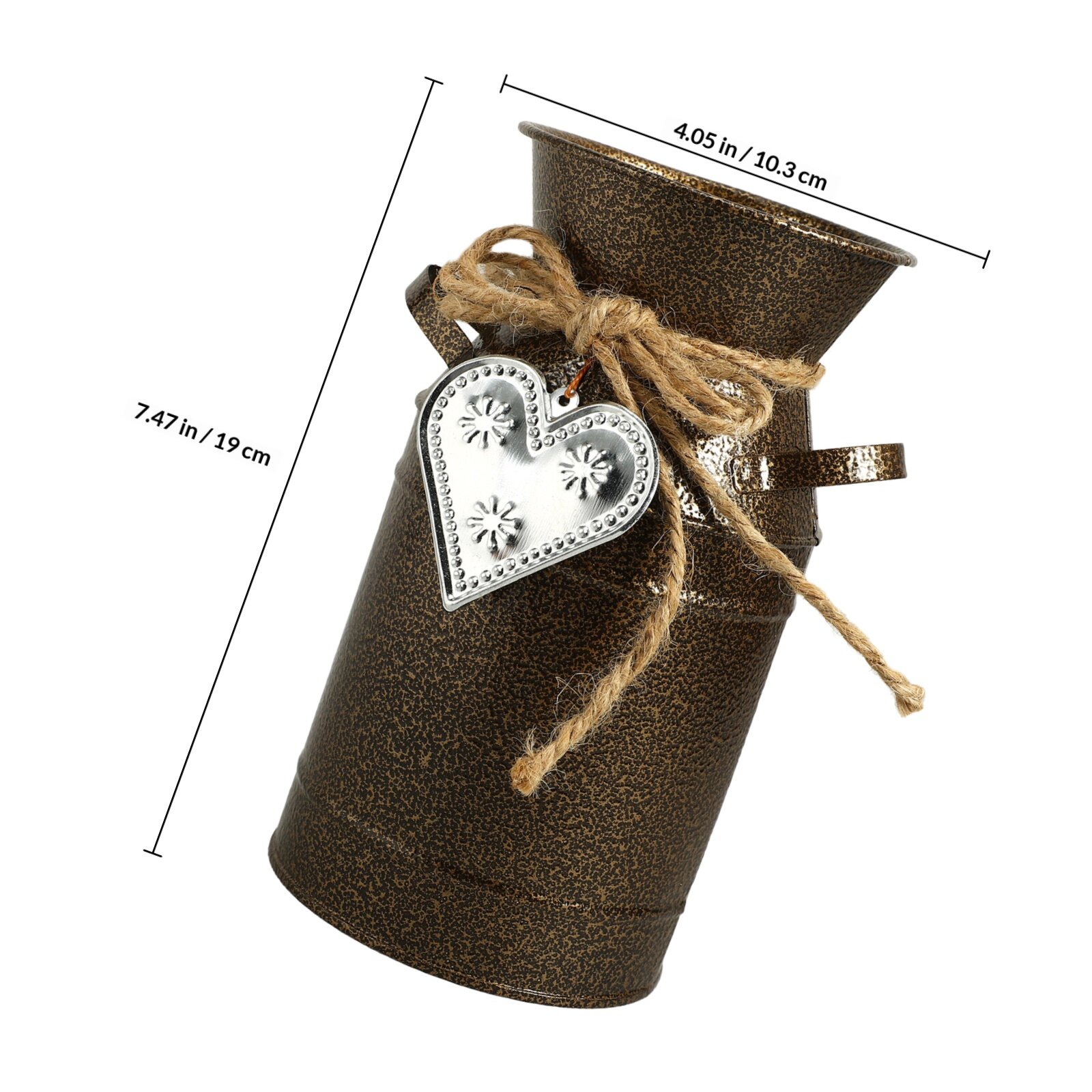 Винтажное Ведро Для Цветов Стильное Украшение Дома Офиса Сада 19.00X10.30X10.00Cm