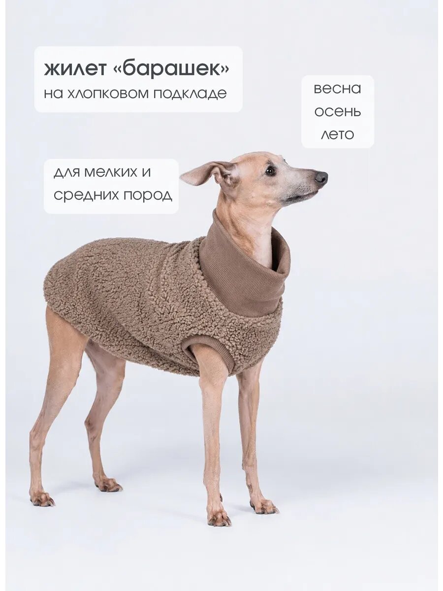 Жилет трикотаж для собак BARASHEK GREYDOG