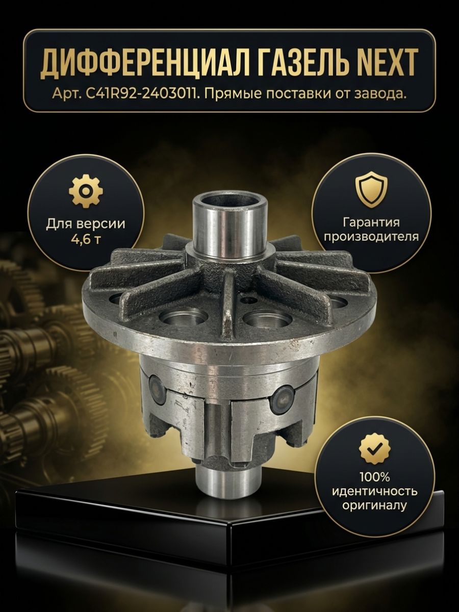 Дифференциал редуктора заднего моста для а/м Газель некст 4.6 т