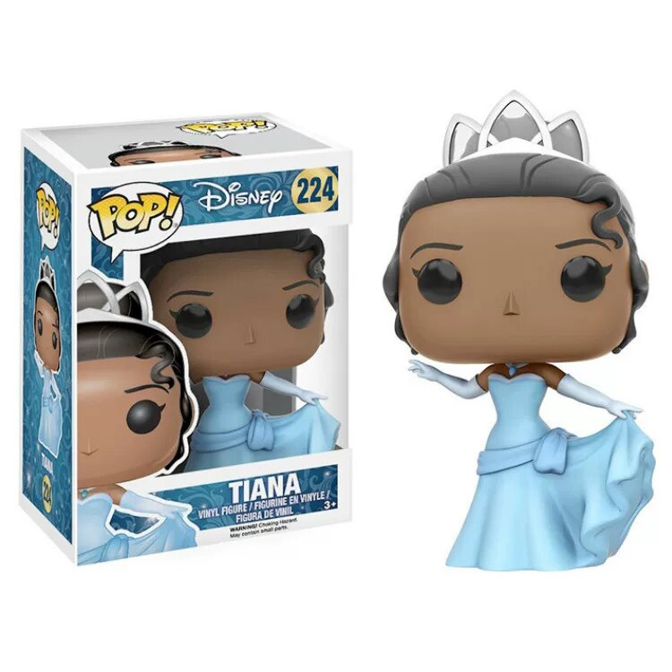 Funko POP Дисней Тиана Принцесса и Лягушка 10см Виниловая фигурка, Официальная лицензия, 224