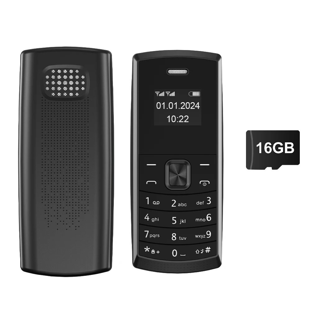 Черный Мини-телефон SERVO BM01, 16GB TF card