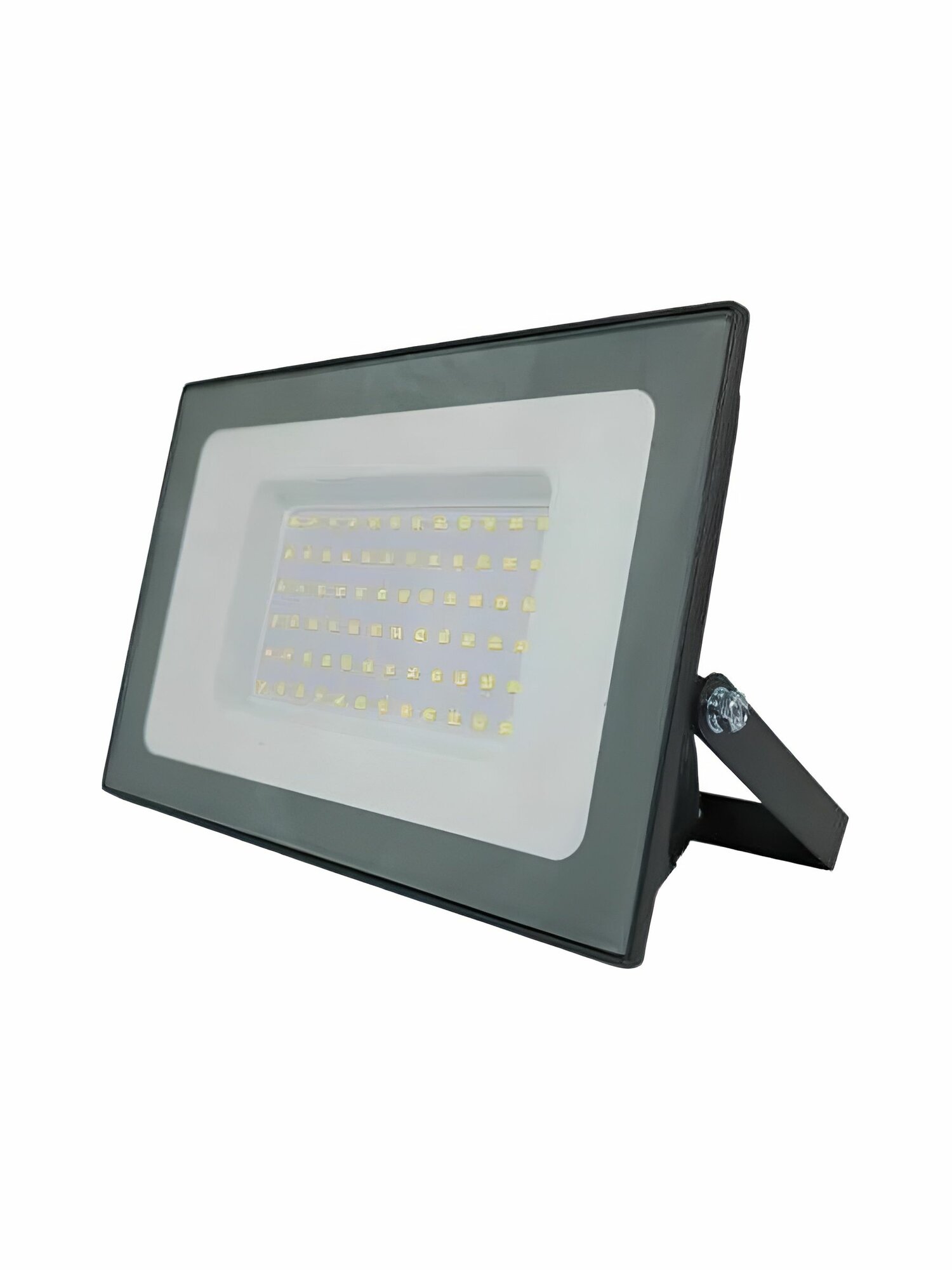 Прожектор LED 50Вт Бел/Хол 220В 120 SMD SLIM 900Лм 148х114х29мм 6500К IP65 Серый VKL
