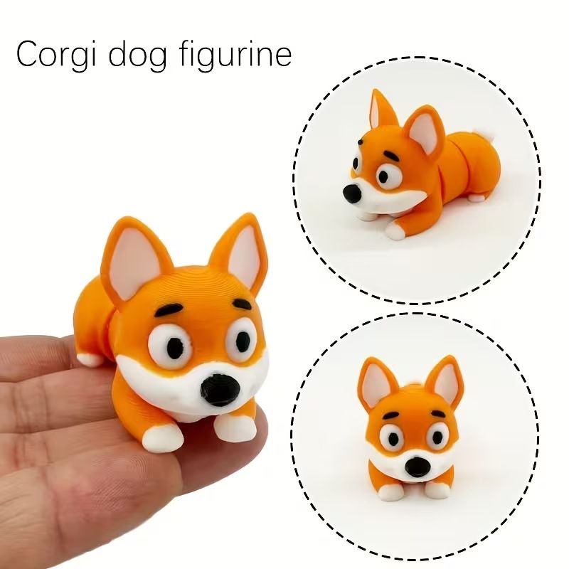 Настольная фигурка собаки, 3D-печать, милый декор для дома