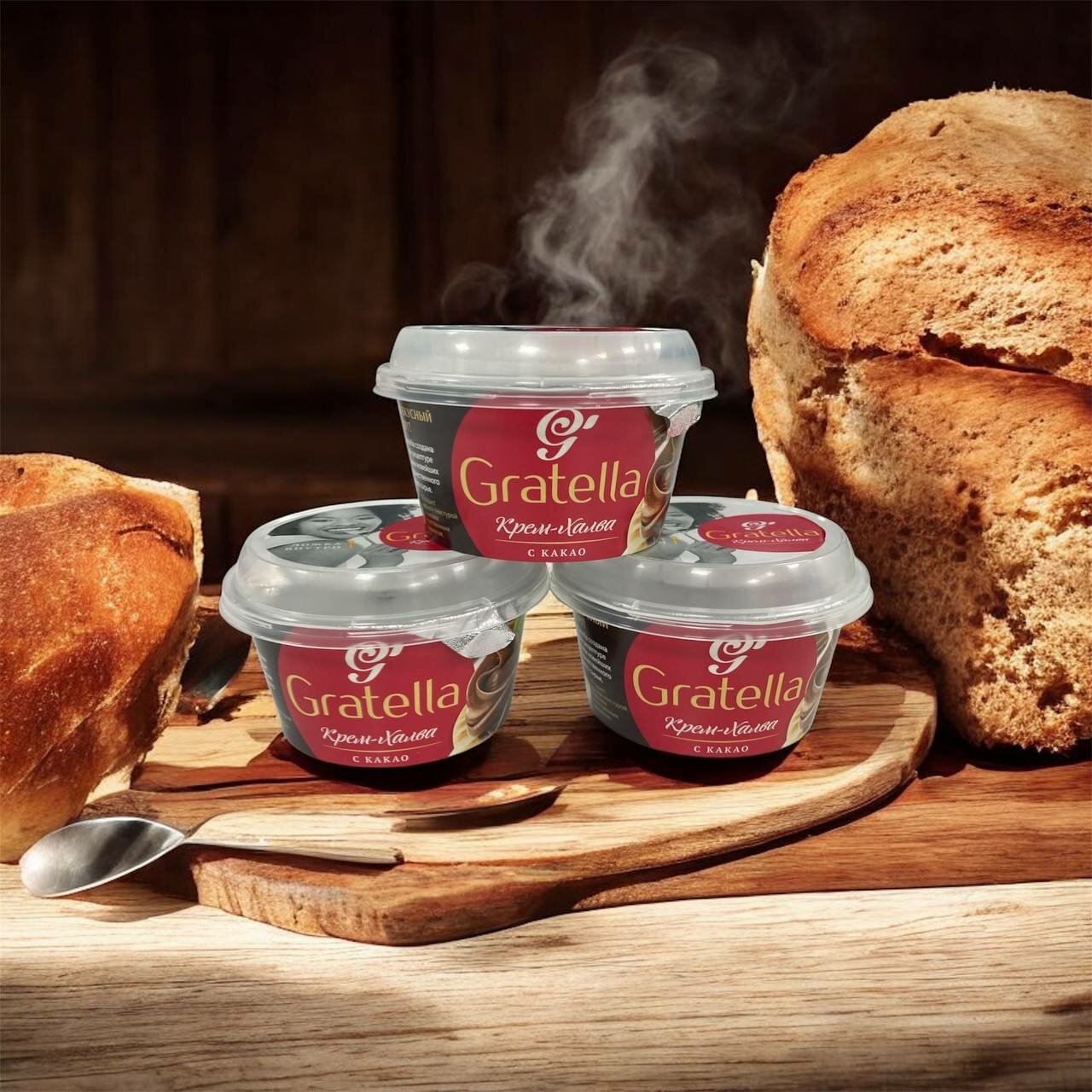 Крем-халва шоколадная 3шт/150гр