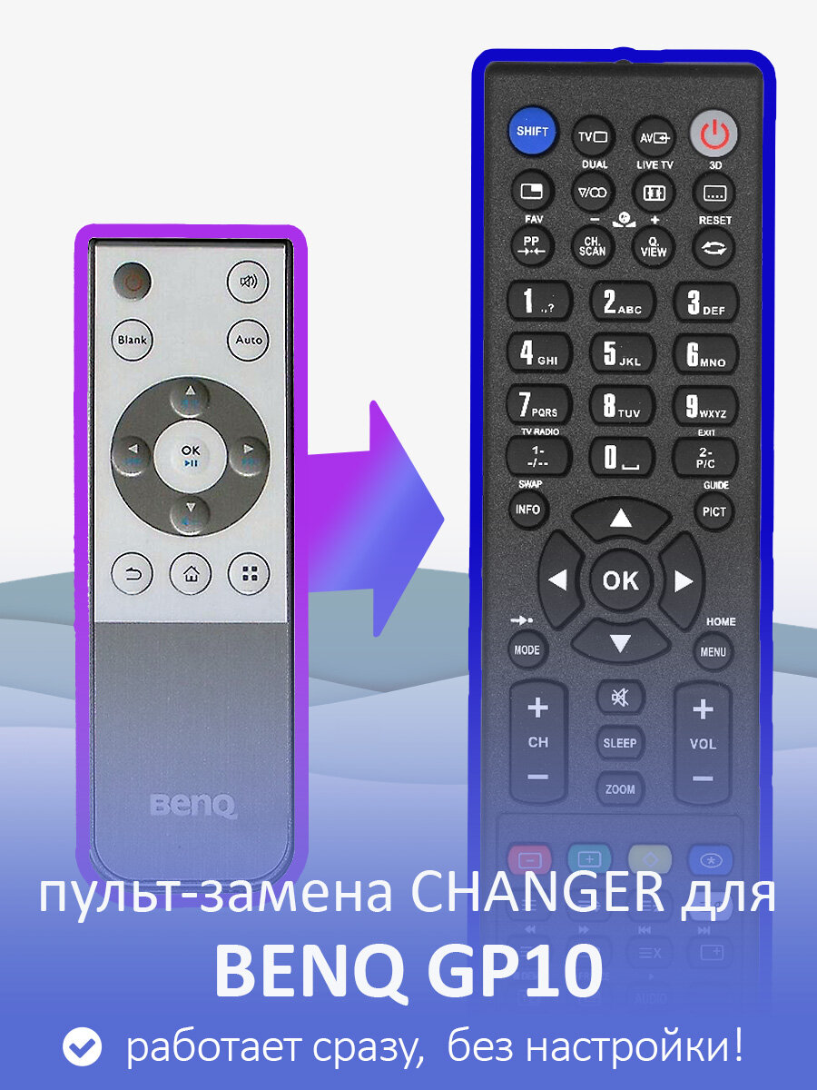 Пульт-замена для BENQ GP10