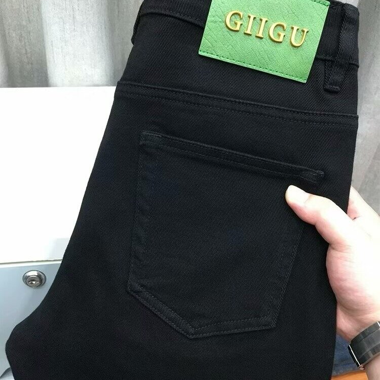 MON Мужские Джинсы Новые Слим Мода Лето Тонкие Стрейт Деним, Размер_28