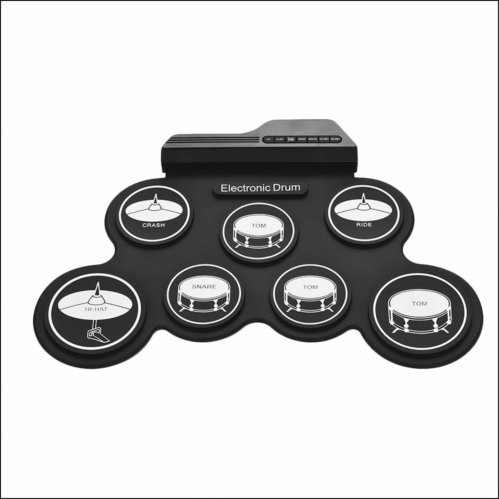 Цифровой электронный барабан Компактный размер USB Roll-Up Silicon