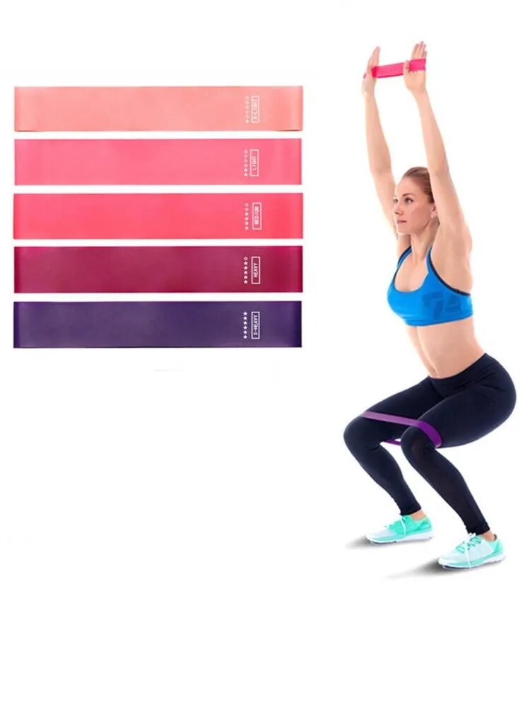 Латексная лента сопротивления, эластичная лента для гимнастики, фитнеса, йоги, тренировок