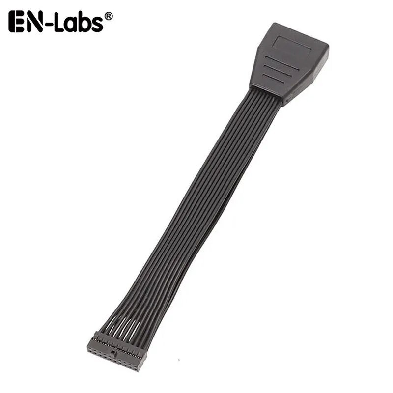 Кабель для компьютерной периферии USB 3.0 20-pin/USB 3.0 20-pin, 0.15 м, черный