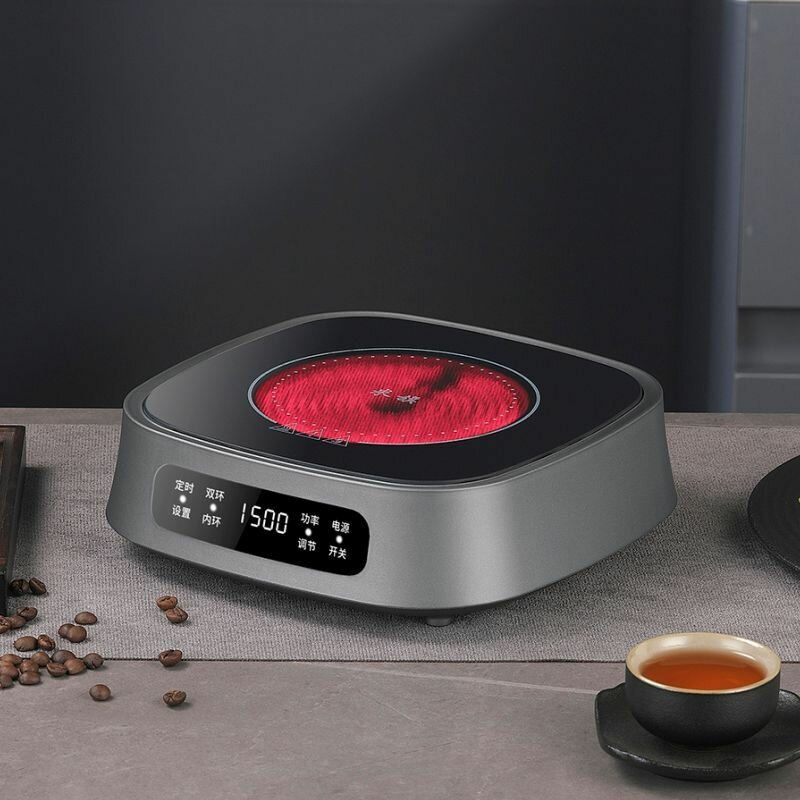 Электрическая керамическая плита для приготовления чая, утолщенный стеклянный чайник, новый комплект маленькой плиты, домашняя электрическая нагревательная чайная плита