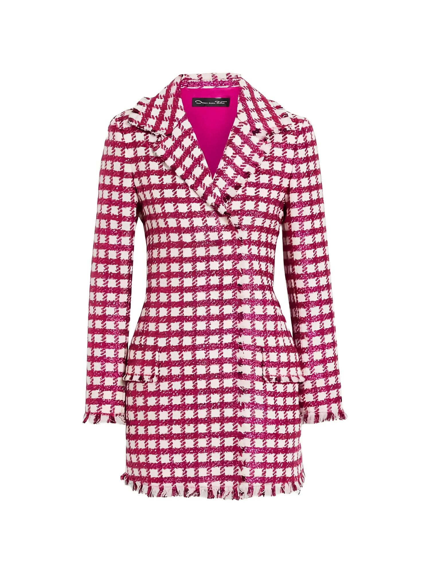 Платье Checked tweed mini dress