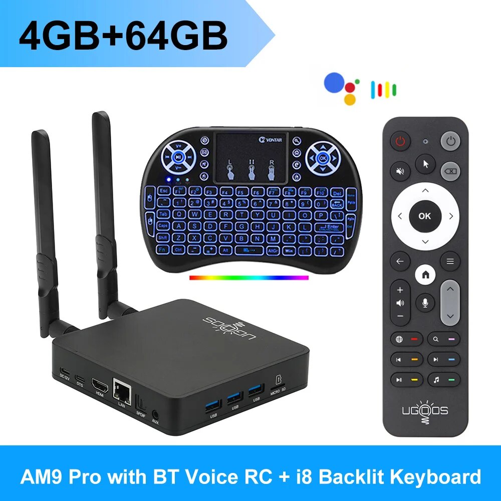 UGOOS AM9 Pro ТВ-бокс Android 14 4/64 ГБ