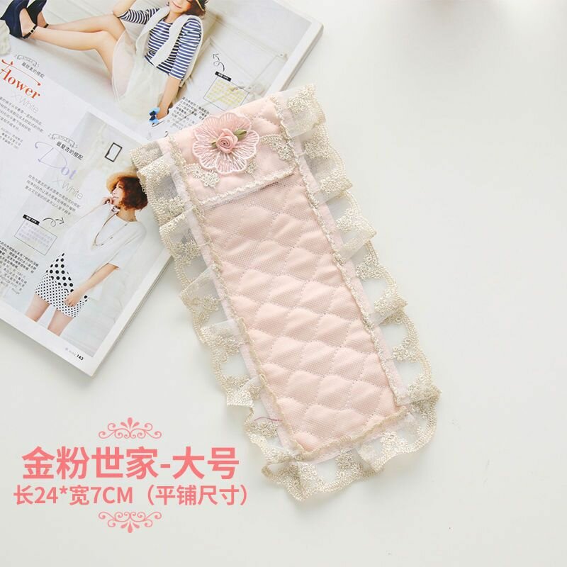 Европейский стиль домашнего пылезащитного чехла для пульта дистанционного управления кондиционера, настольное украшение, ткань с кружевом, антигрязевой защитный чехол