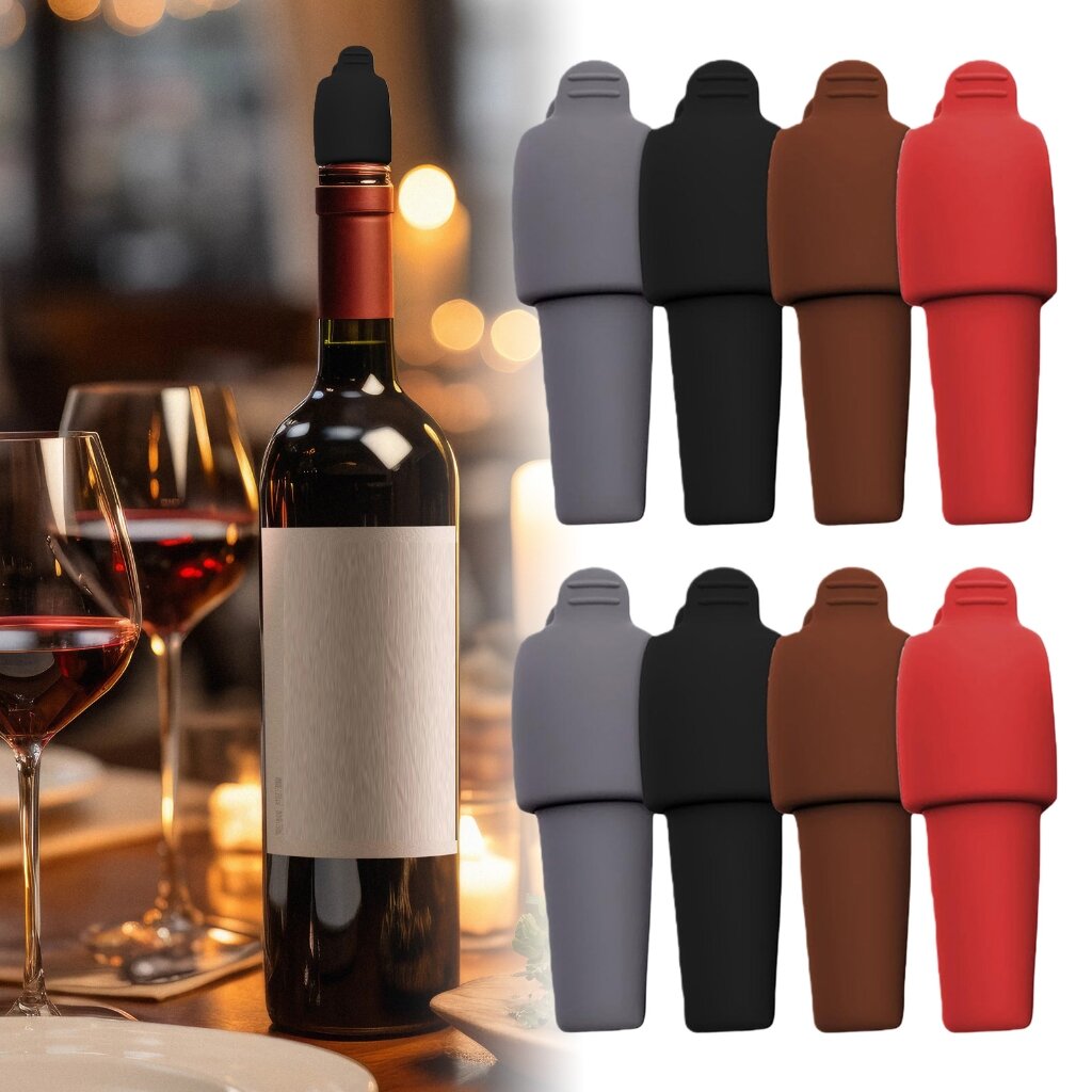 Силиконовая винная пробка для винных бутылок, Новые винные пробки 2025 года для винных бутылок, Герметичная крышка для пива и шампанского, Крышки для стеклянных бутылок, Винные пробки для домашнего использования
