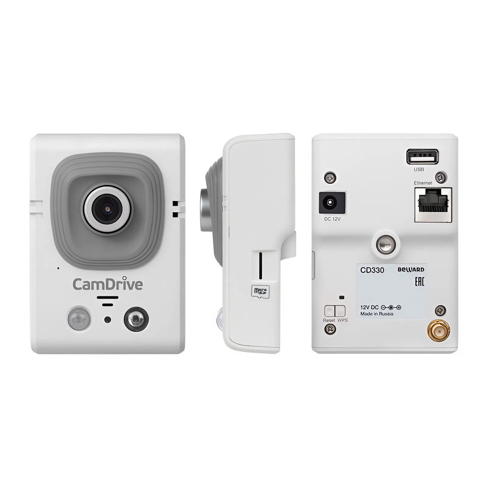 Камера видеонаблюдения Beward "CD330", IP, Wi-Fi, пластик, белая