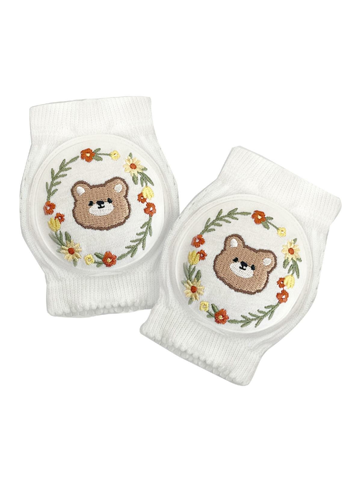 Наколенники с вышивкой для ползания, дышащие и эластичные наколенники для ходьбы