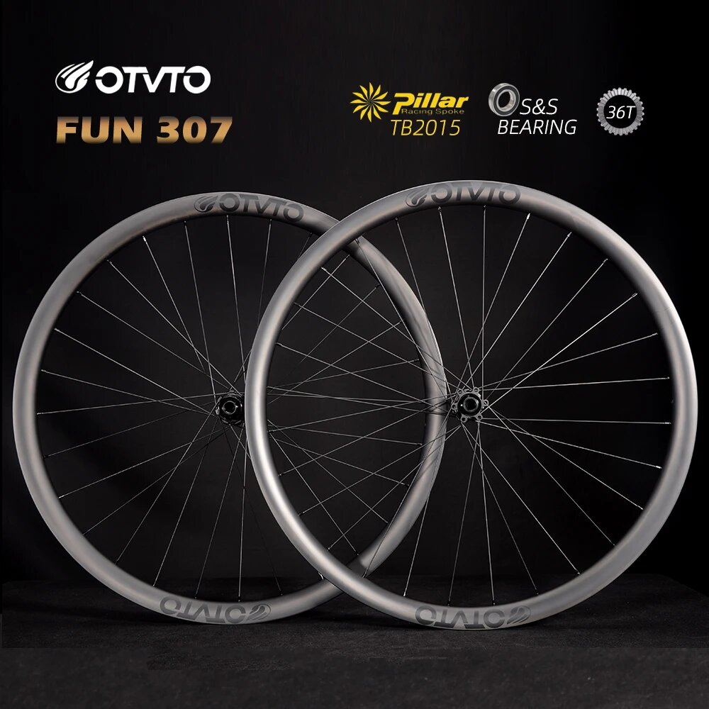 OTVTO Карбоновые колеса MTB 29er tubeless 30мм QRx100 QRx135, 32H, MS, Center Lock, 30x30 symmetry