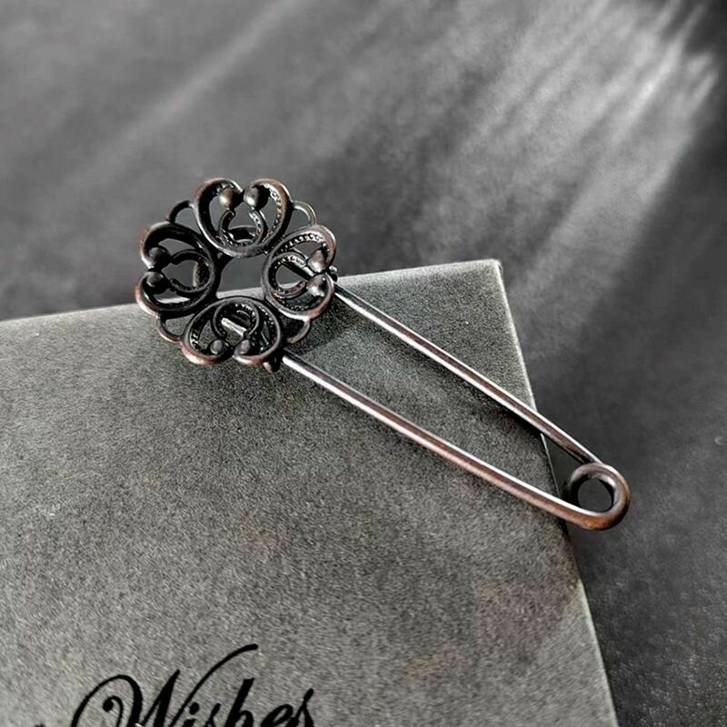 Большие ретро-булавки для одежды, металлические английские булавки, регулируемая булавка для джинсов, платьев, шарфов