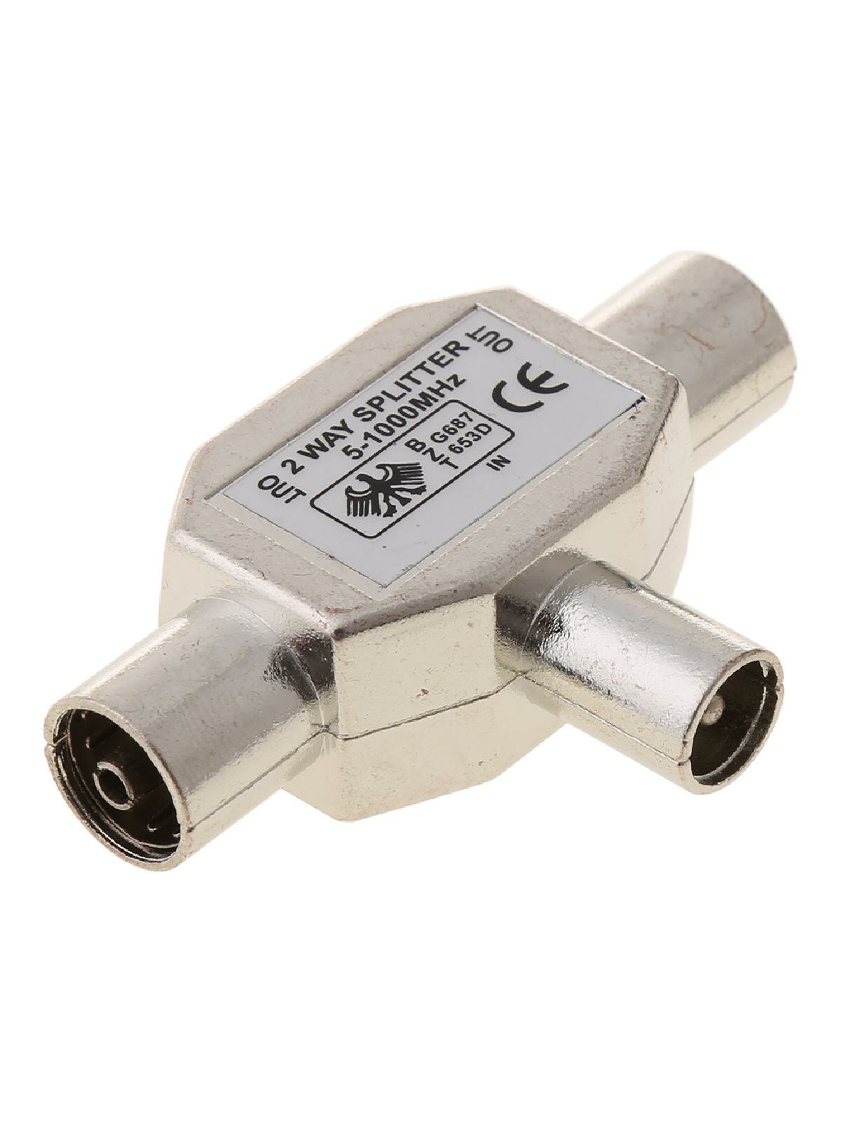 TV9.5 мужской и женский видеовыключатель цельнометаллический тройник, одна мужская и две женские головки