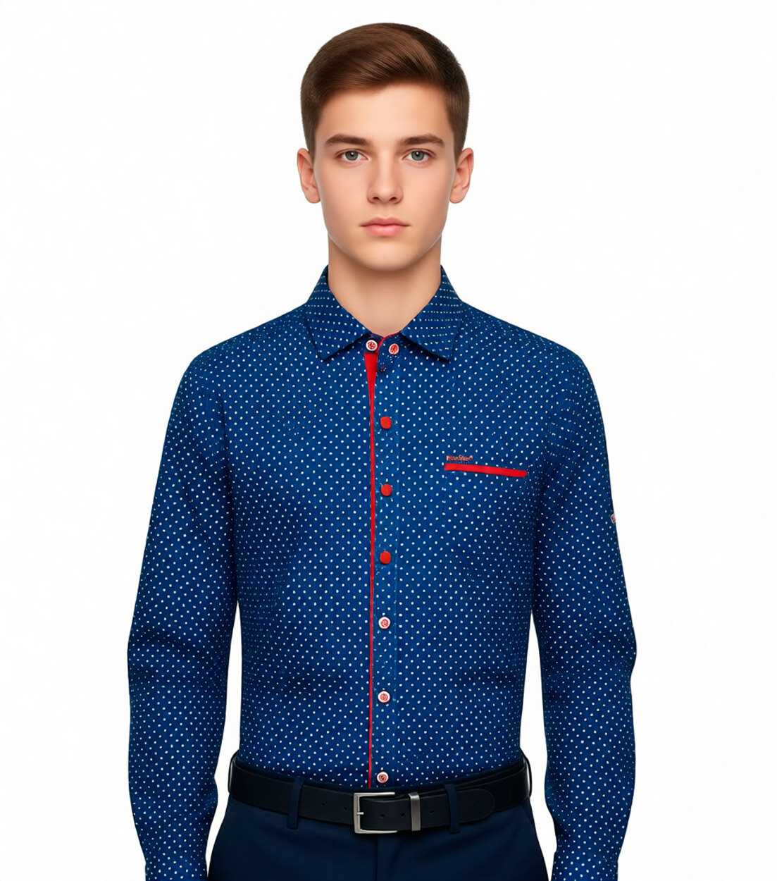 Школьная рубашка Рубашка с длинным рукавом для мальчиков