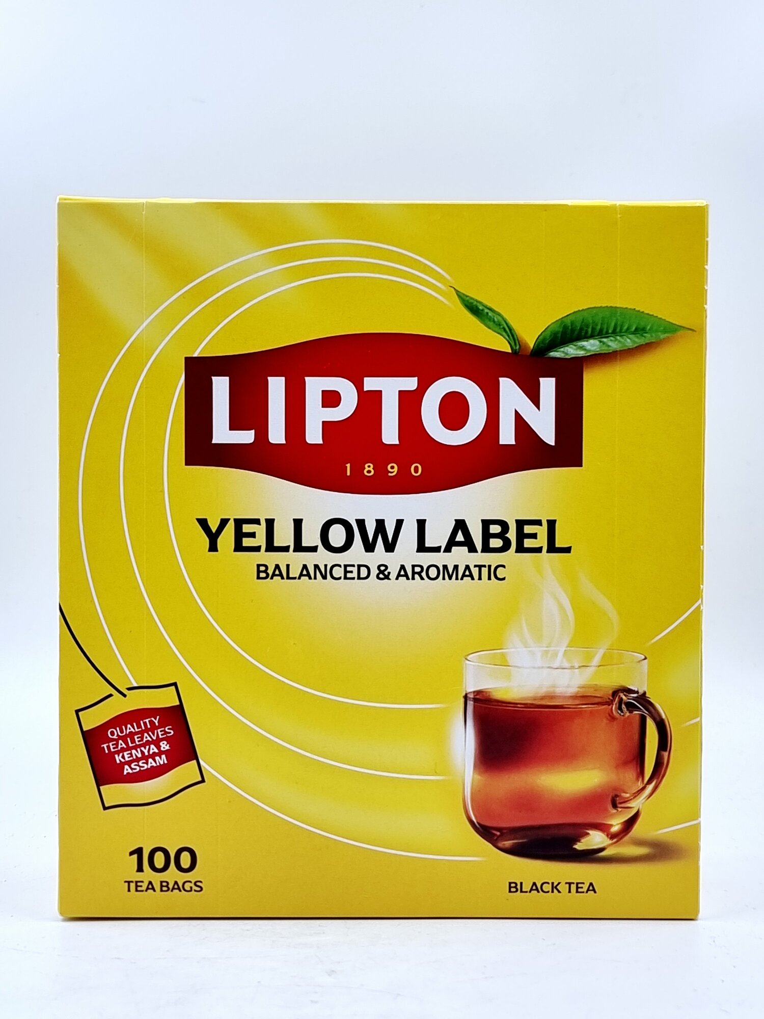 Чай черный Lipton Yellow Label 100 пакетиков 200 г (из Финляндии)