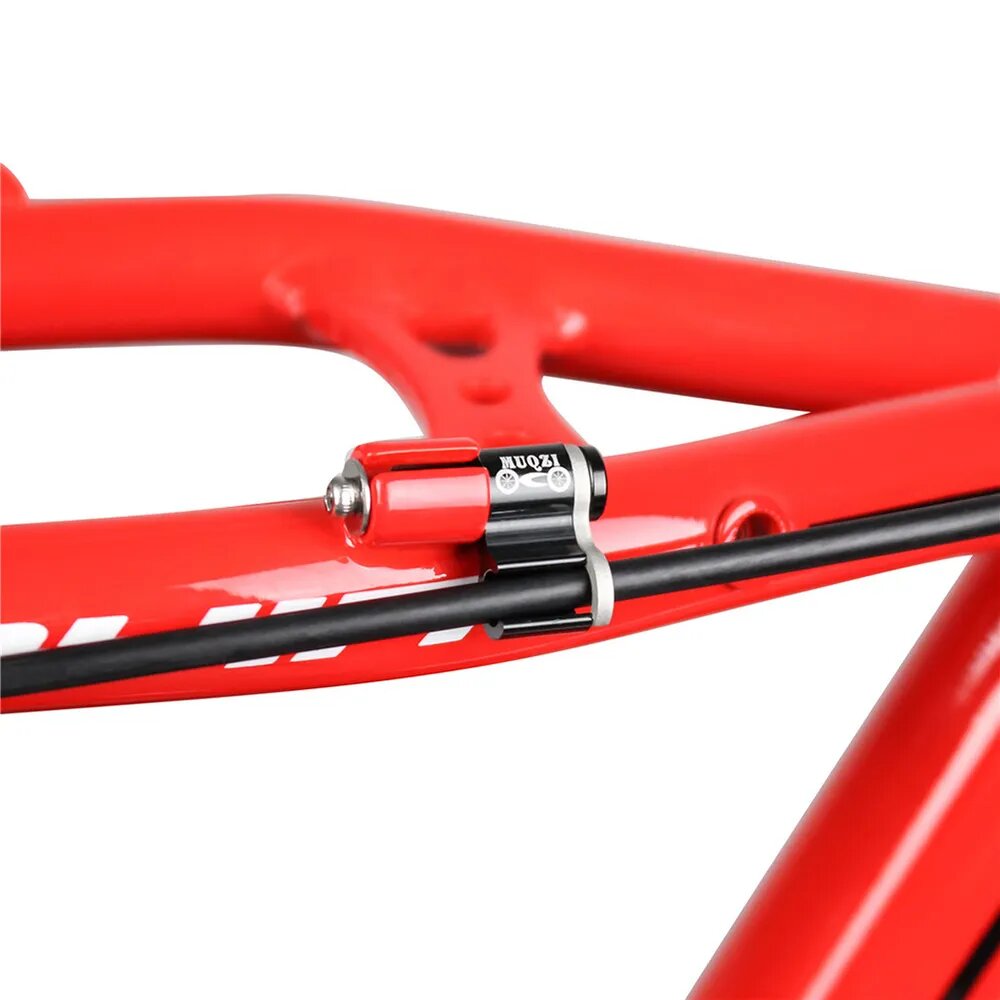 Алюминиевые переходные крепления для тросов горного велосипеда, чёрные