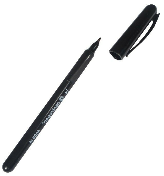 Маркер перманентный Centropen, черный 1 мм