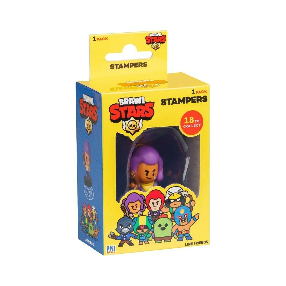 Штампики Brawl Stars, 1 шт. в коробке с окном, (5см), (BRW5010)