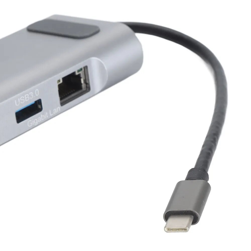 Удлинитель кабеля серый, USB 3.0, HDMI, Ethernet RJ45, для подключения колонок, наушников и других аудио устройств — фото 1