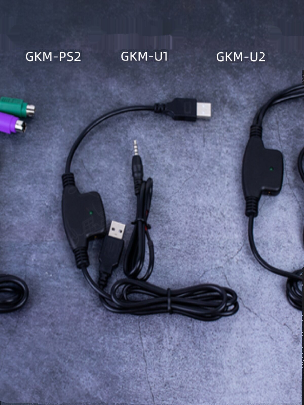 Проводная клавиатура-призрак и мышь, двухместный соединительный кабель управления KMPlink PS2 GKM-PS2