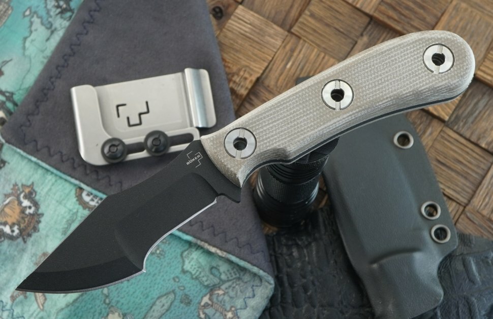 Культовый нож Boker Plus Micro Tracker 2.0, сталь 1095