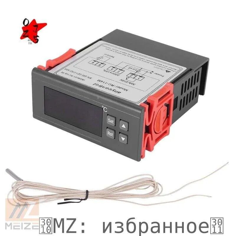 (H T F X) 220 В/30A цифровой регулятор температуры Rc-114M реле термостата выход-30-300 градусов с датчиком