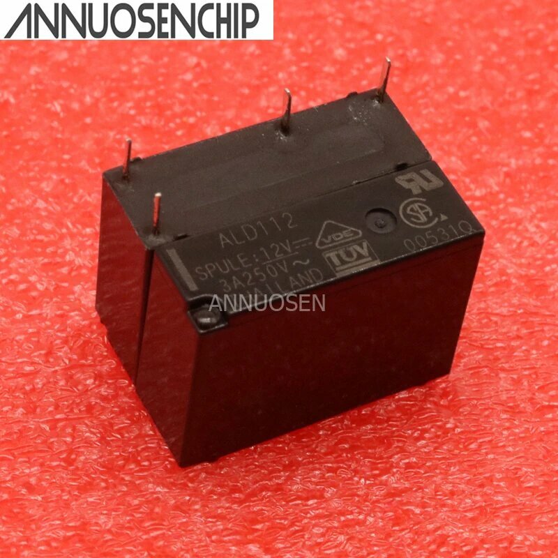 Реле питания ANNUOSENCHIP ALD124W, 4 контакта, 3A, 5-24В, 10шт