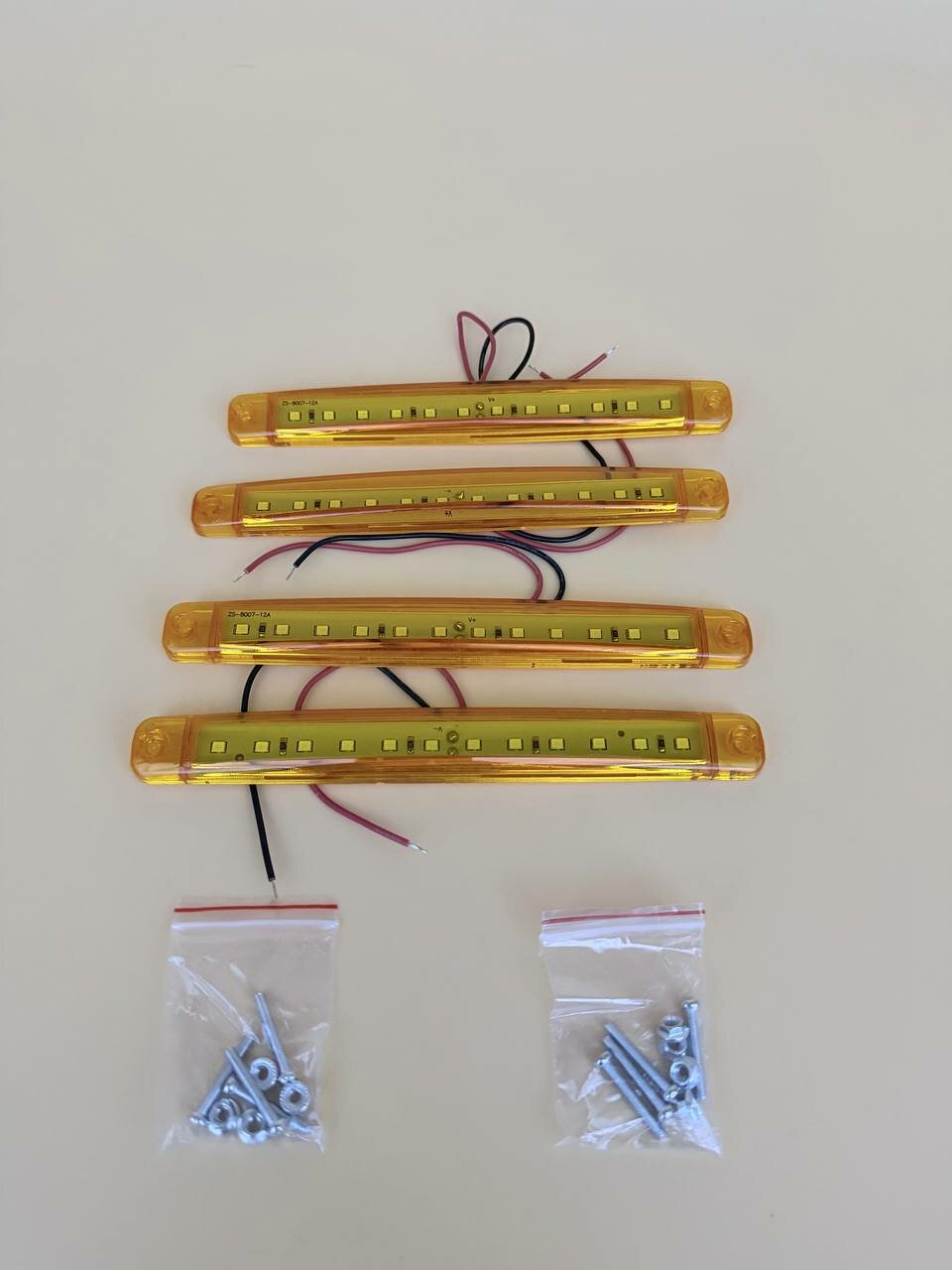 Универсальные габаритные огни 4шт Желтые