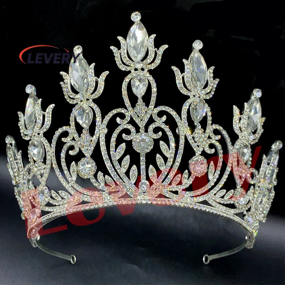 Серебряные хрустальные короны для волос