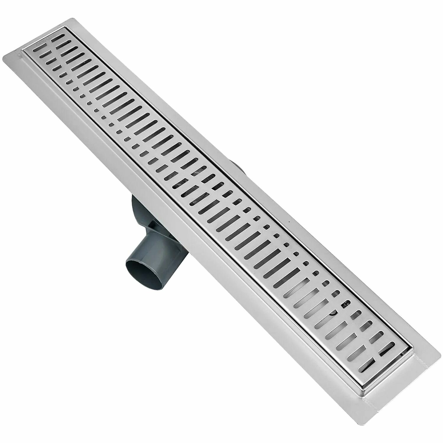 Душевой трап с горизонтальным выпуском (комбинированный затвор) Gerhans K80107-80 нержавеющая сталь