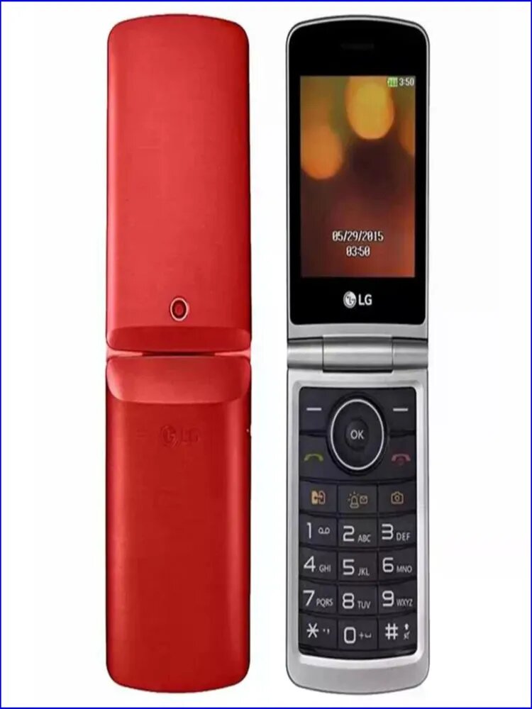 Мобильный телефон LG G360 красный, раскладушка, 2 SIM, 3