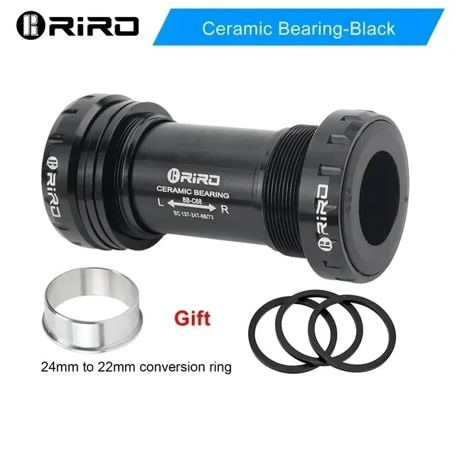 RIRO Каретка Ceramic-Black BB68 для горного велосипеда