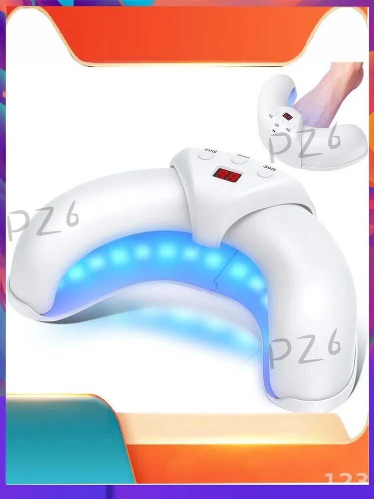 Лазерное инфракрасное устройство для лечения онихомикоза нескольких ногтей на ногах, эффективное и безопасное для домашнего использования.