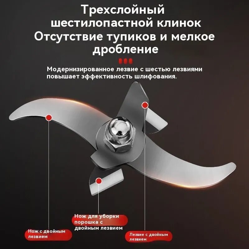 Измельчитель для измельчения зерен, сахара, таблеток, льняного семени, металлический корпус — фото 1